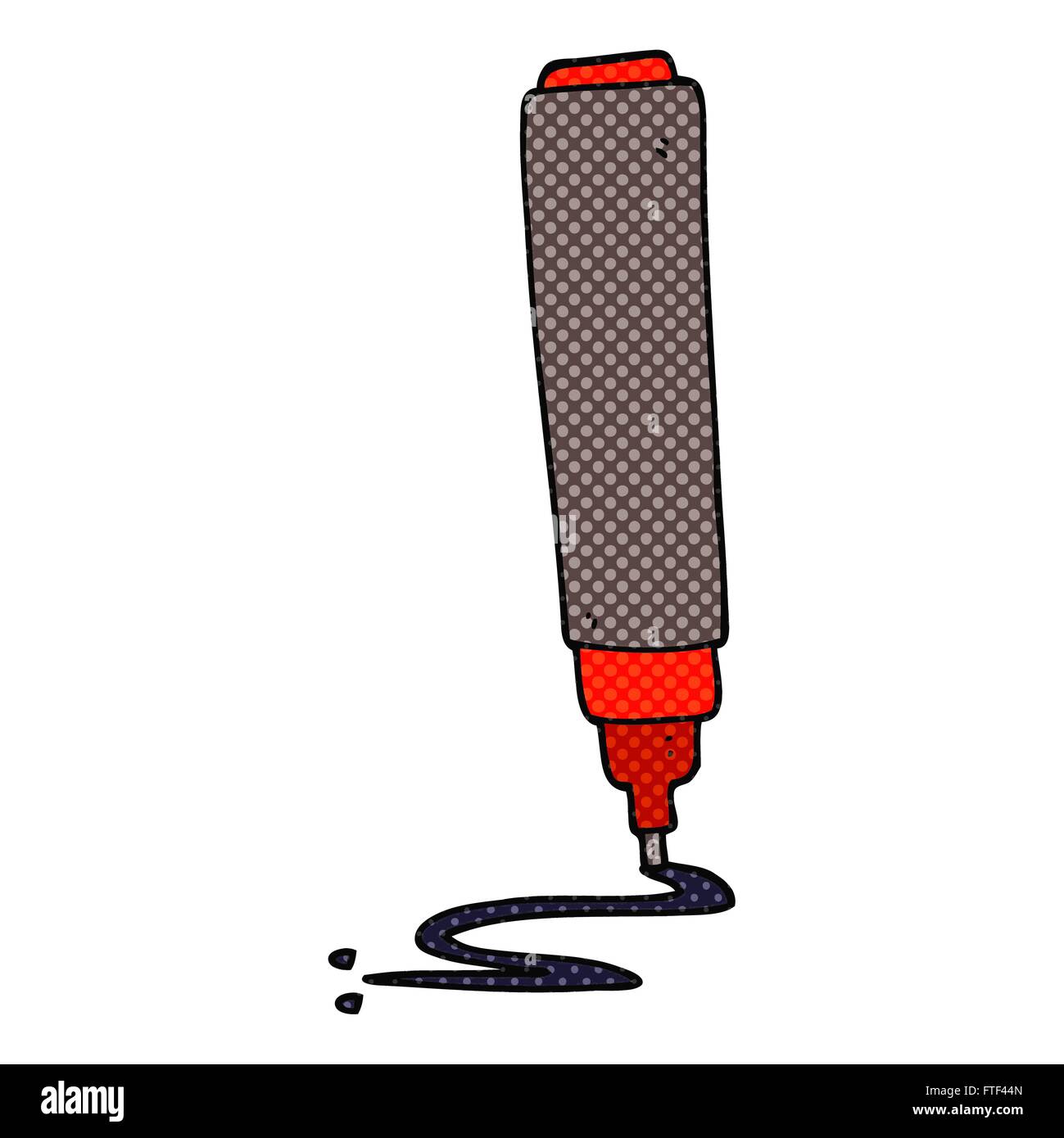 freehand drawn comic book style cartoon pen Stock Vector Image & Art ...