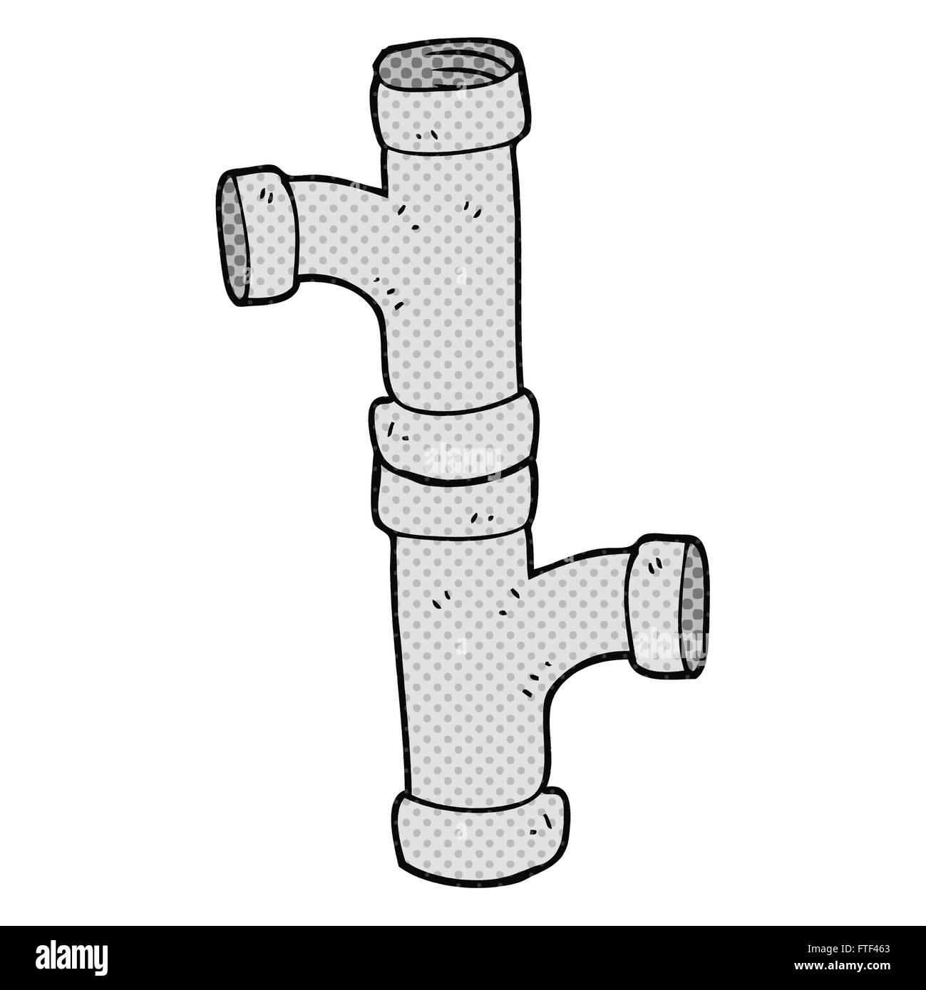 Freehand retro cartoon construction Black and White Stock Photos ...