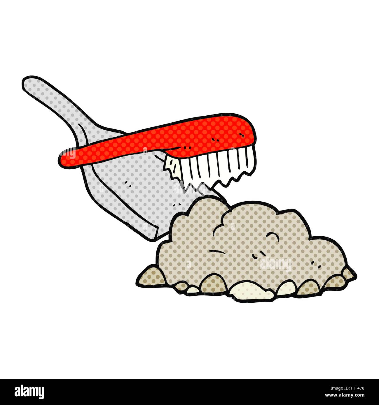 Freehand drawn cartoon dustpan brush hi-res stock photography and ...