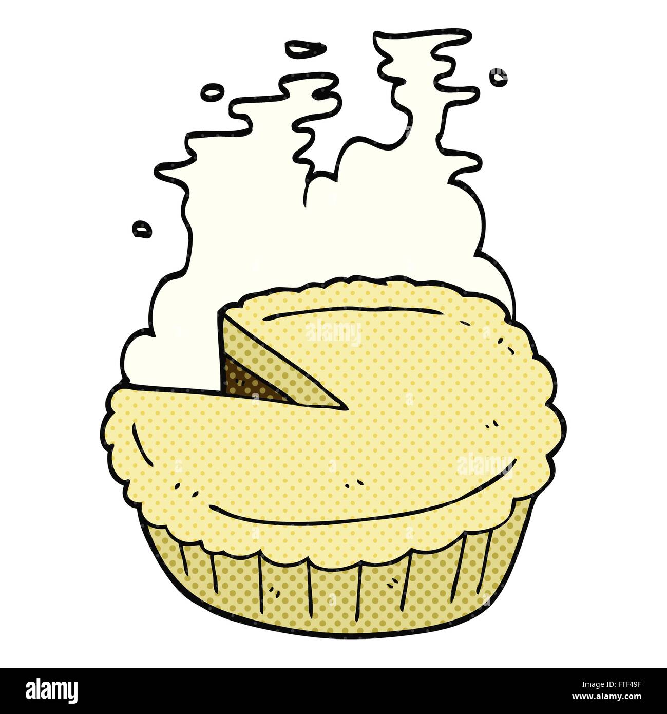 freehand drawn comic book style cartoon pie Stock Vector Image & Art ...