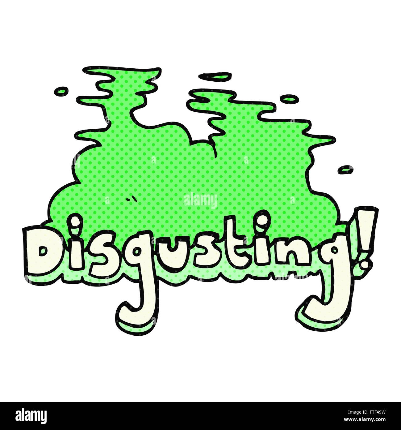 disgusting freehand drawn comic book style cartoon Stock Vector Image ...