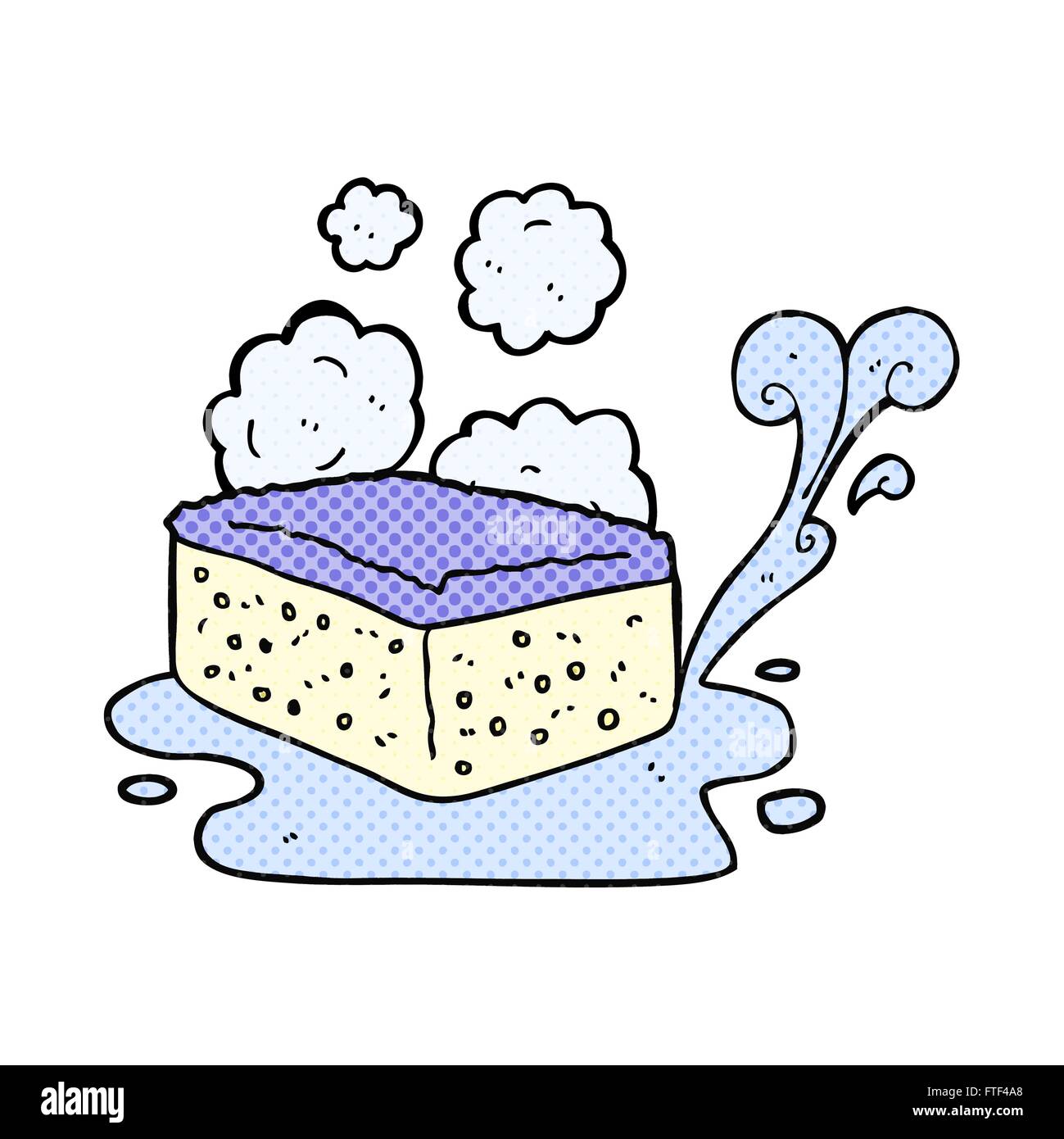 freehand drawn comic book style cartoon sponge Stock Vector Image & Art ...