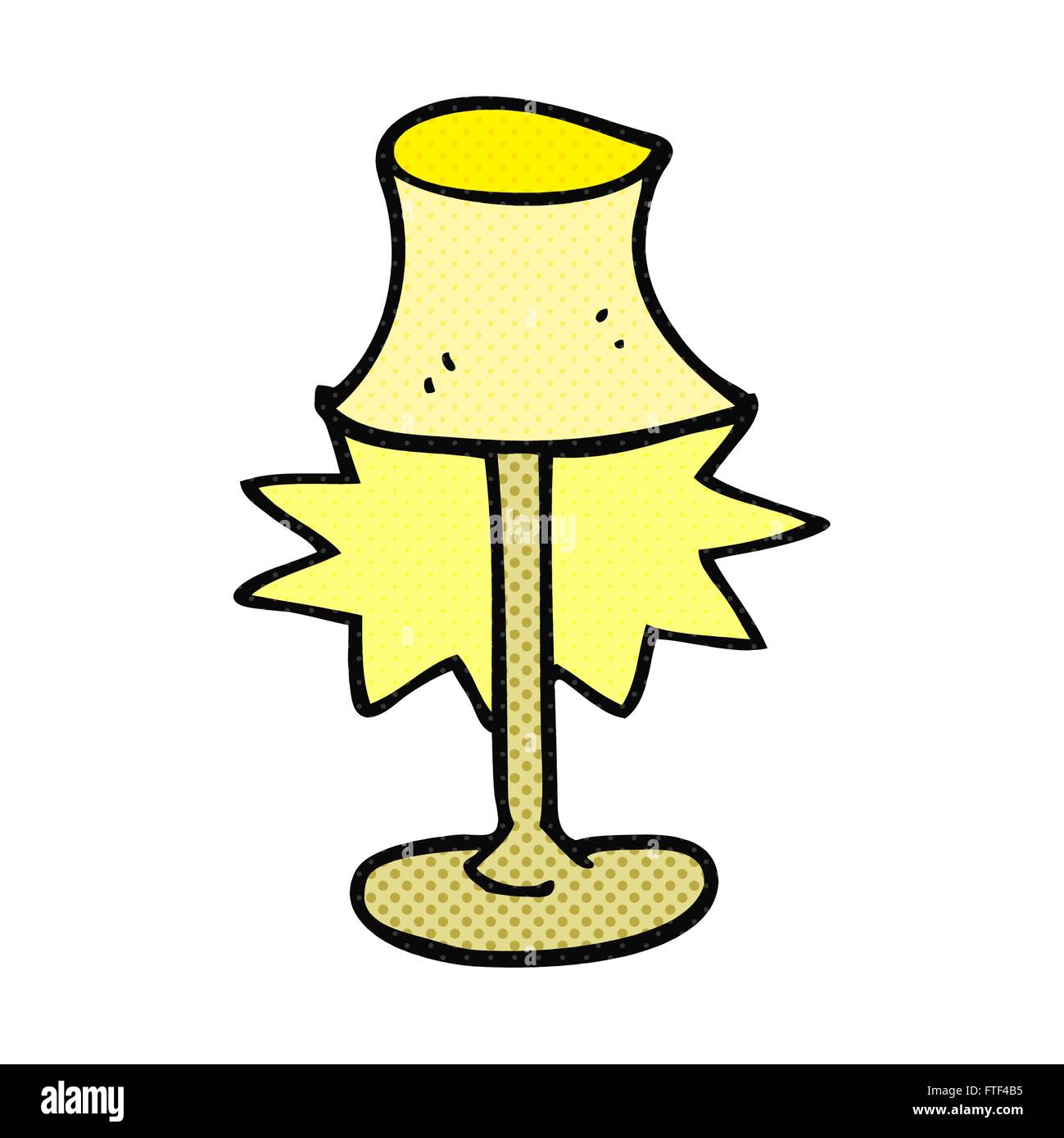 freehand drawn comic book style cartoon lamp Stock Vector Image & Art ...