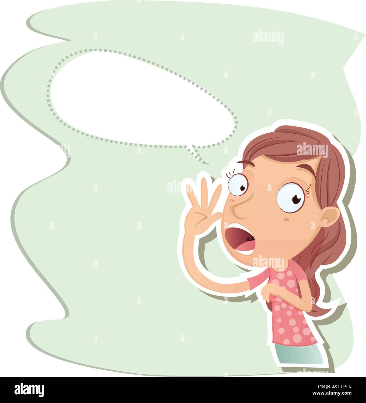 Women whispering Stock Vector Images - Alamy