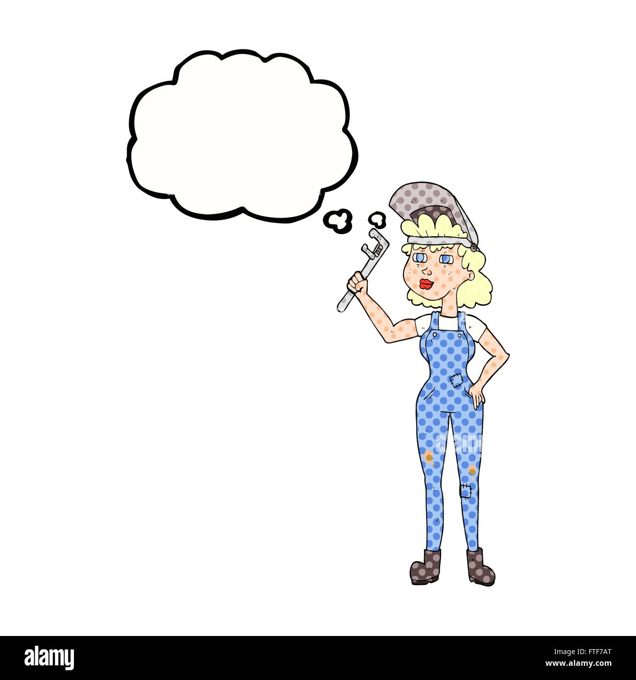 Cartoon capable woman bubble hi-res stock photography and images - Alamy