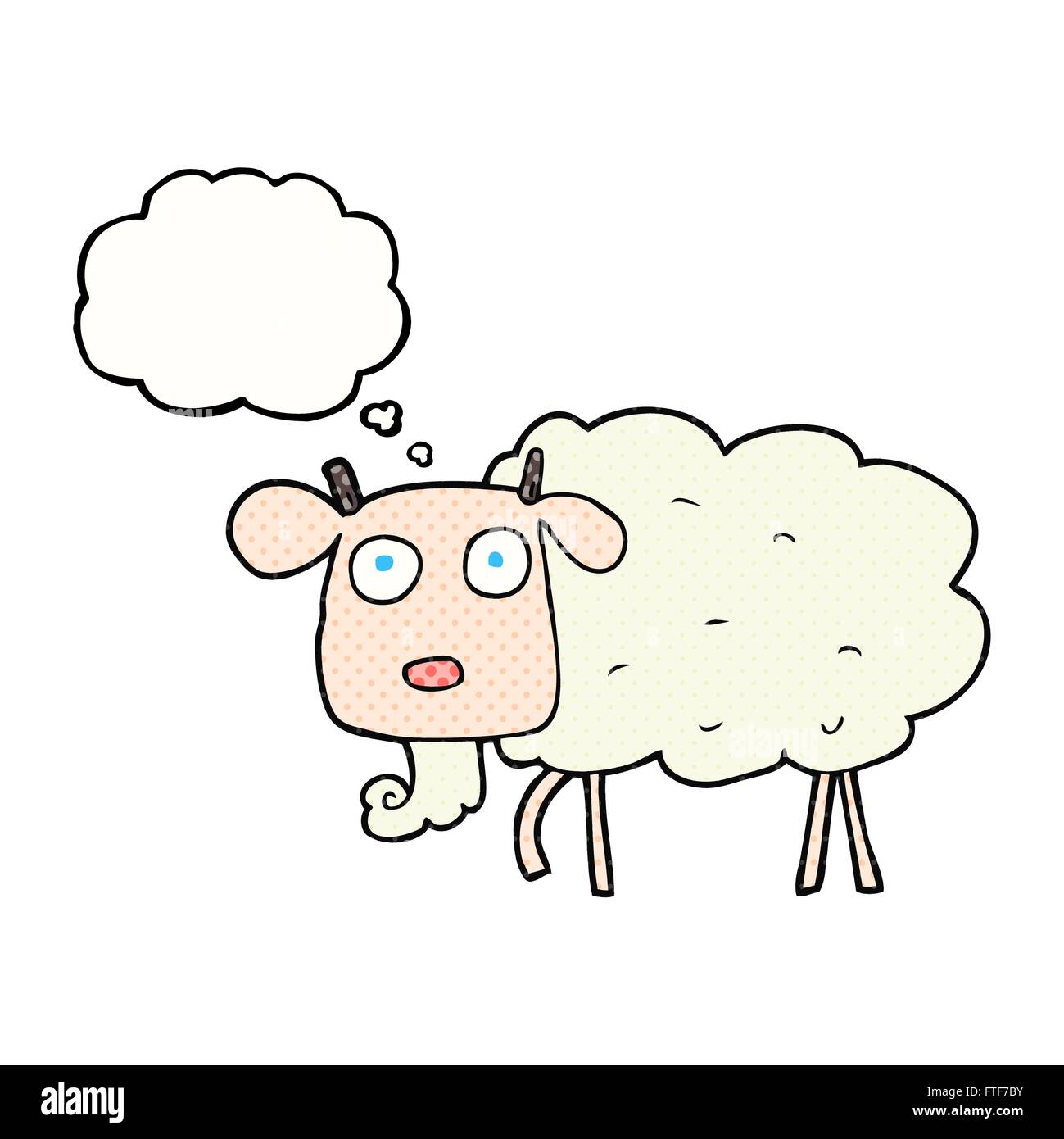 freehand drawn thought bubble cartoon goat Stock Vector Image & Art - Alamy