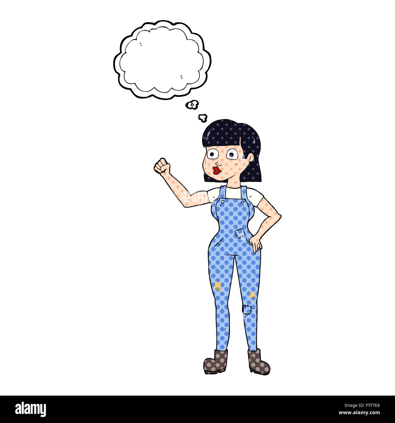 Clenching hand female Stock Vector Images - Alamy