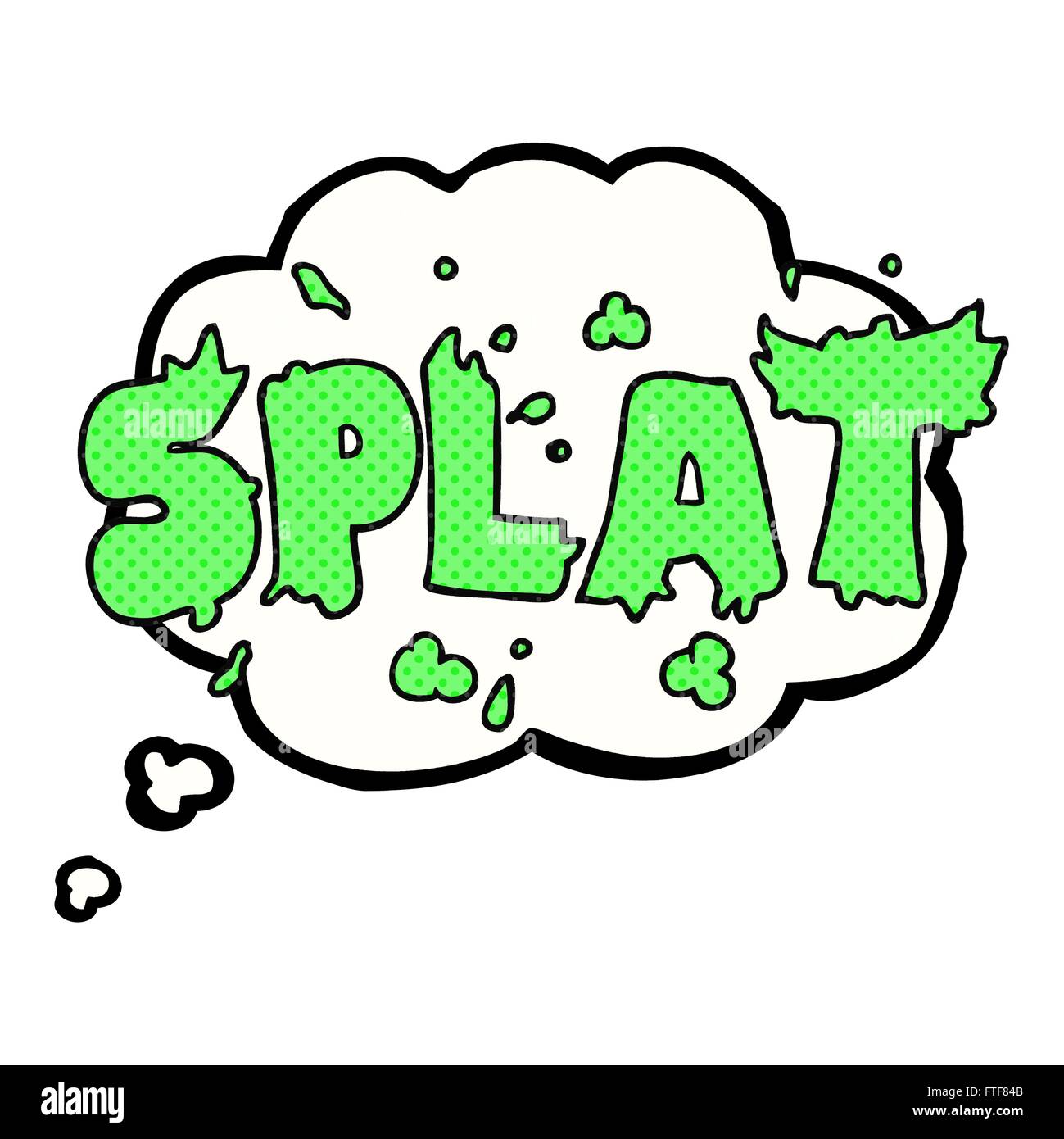 Freehand drawn bubble cartoon splat hi-res stock photography and images ...