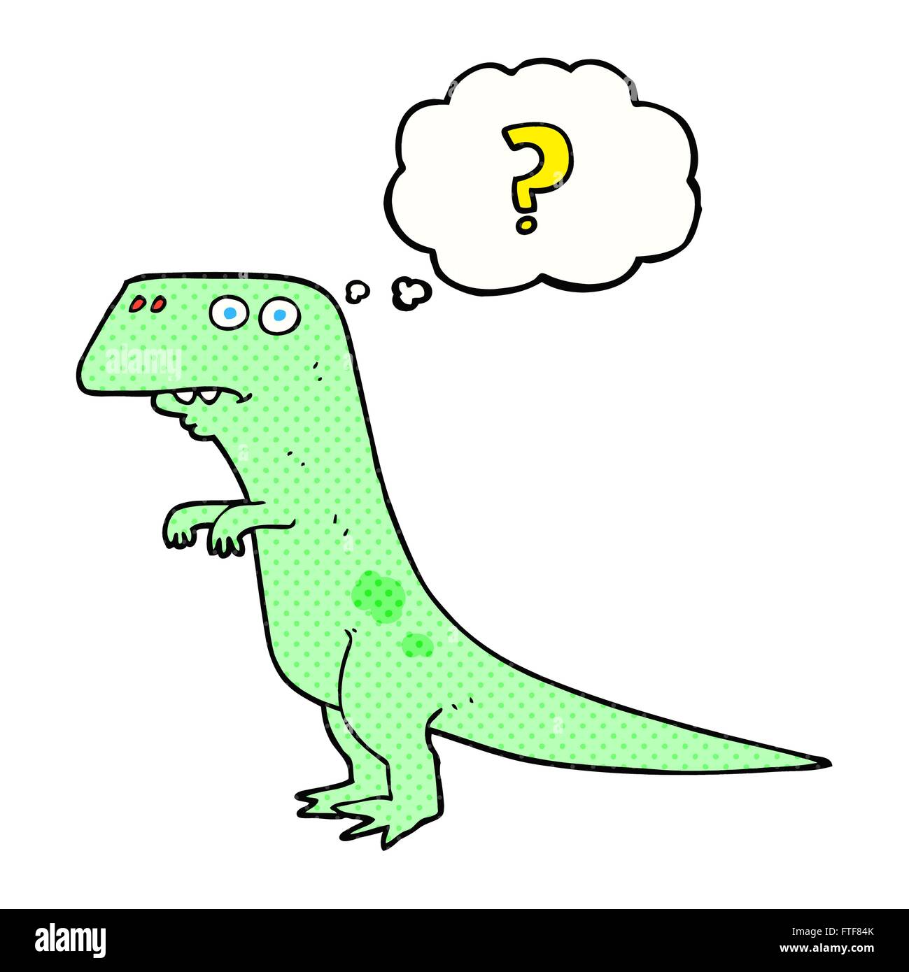 Cartoon dinosaur thought bubble hi-res stock photography and images - Alamy