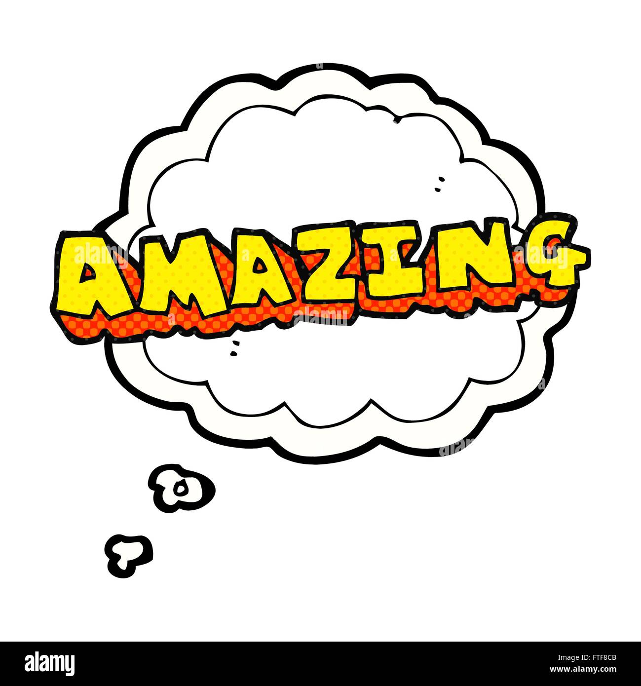 Freehand drawn cartoon amazing word hi-res stock photography and images ...