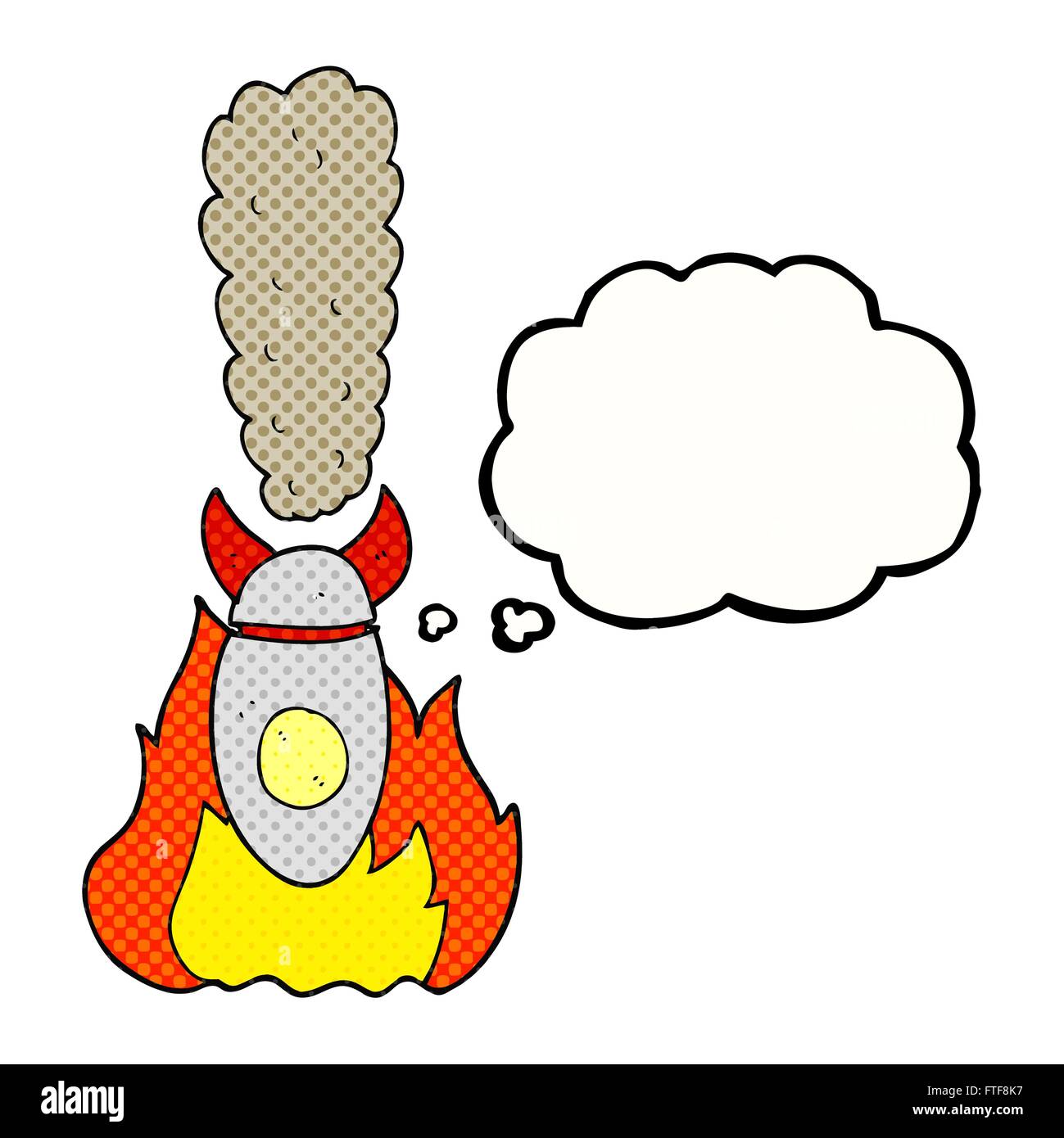 freehand drawn thought bubble cartoon falling bomb Stock Vector Image & Art - Alamy