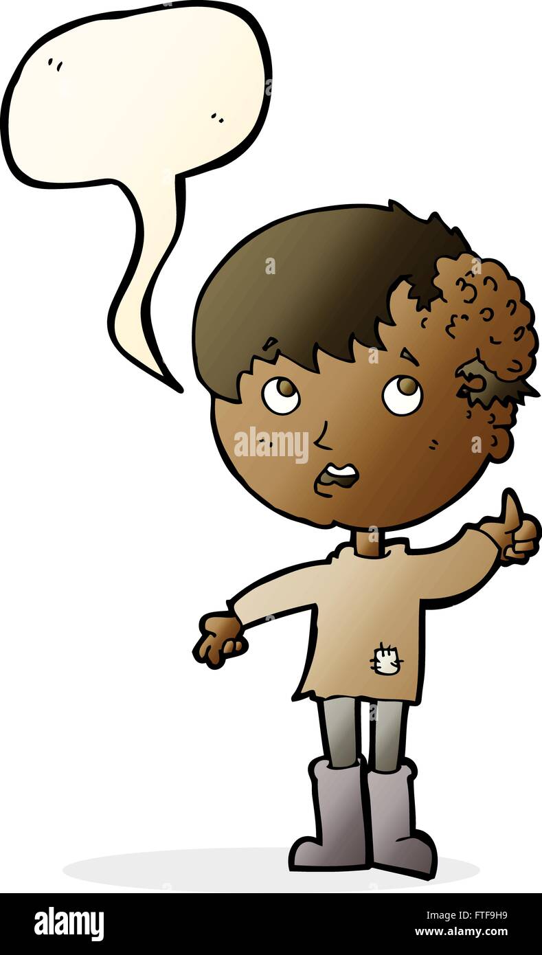 Boy talking head for speech bubble Stock Vector Images - Alamy