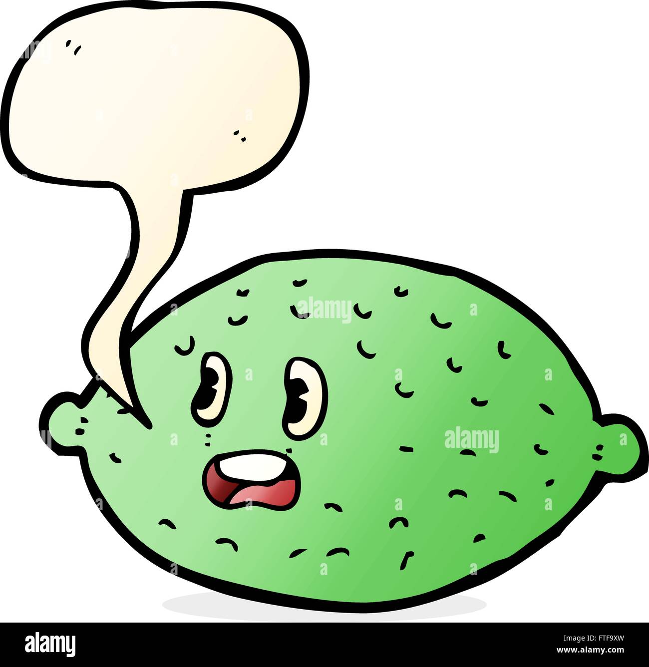 cartoon lime with speech bubble Stock Vector Image & Art - Alamy