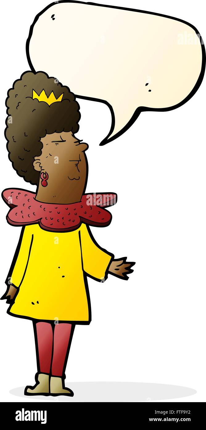 Cartoon queen speech bubble hi-res stock photography and images - Alamy