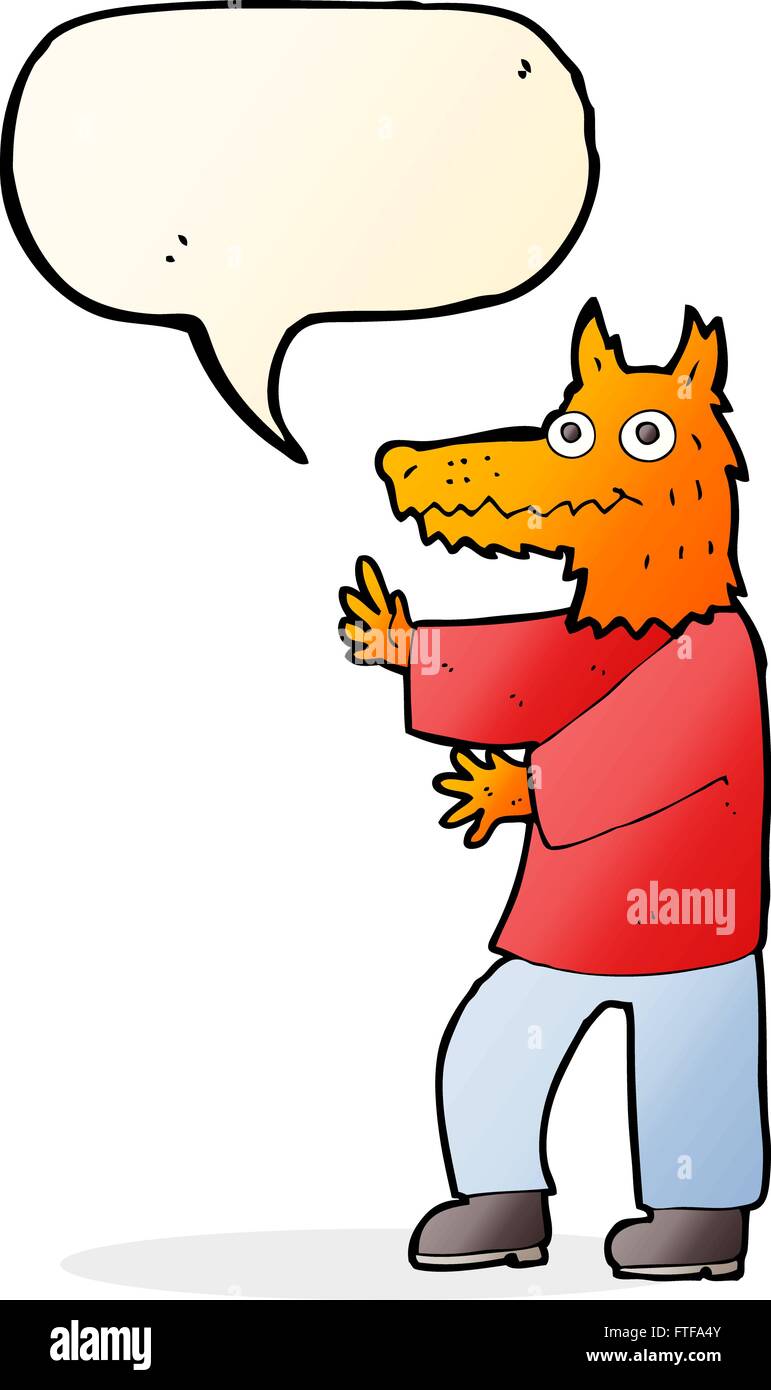 Cartoon funny fox speech Stock Vector Images - Alamy