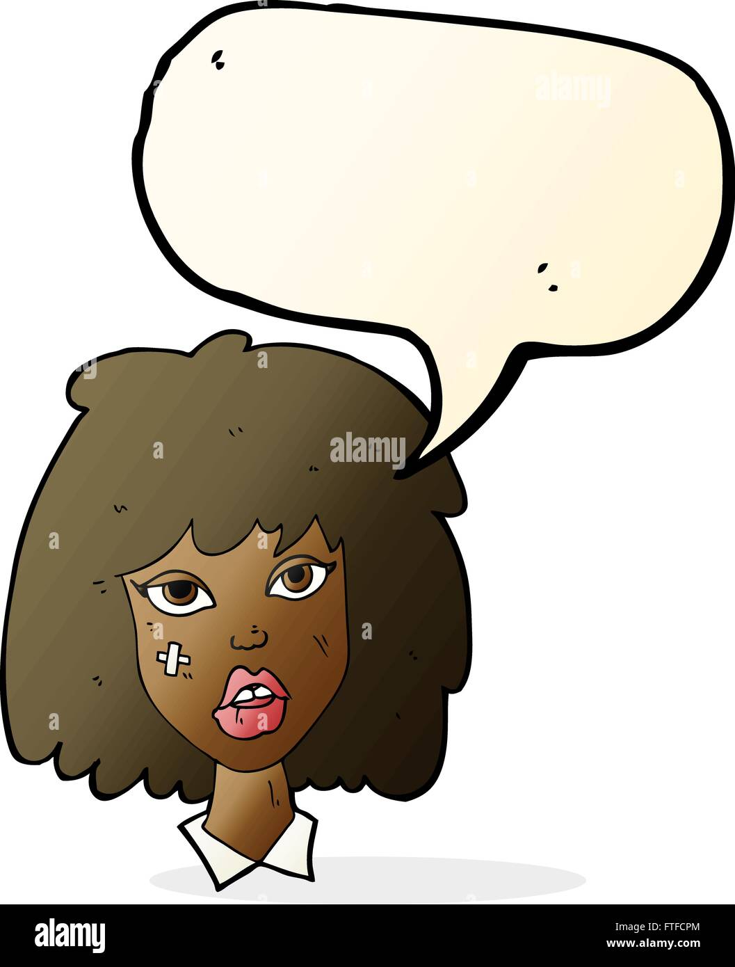 Woman bruised face Stock Vector Images - Alamy