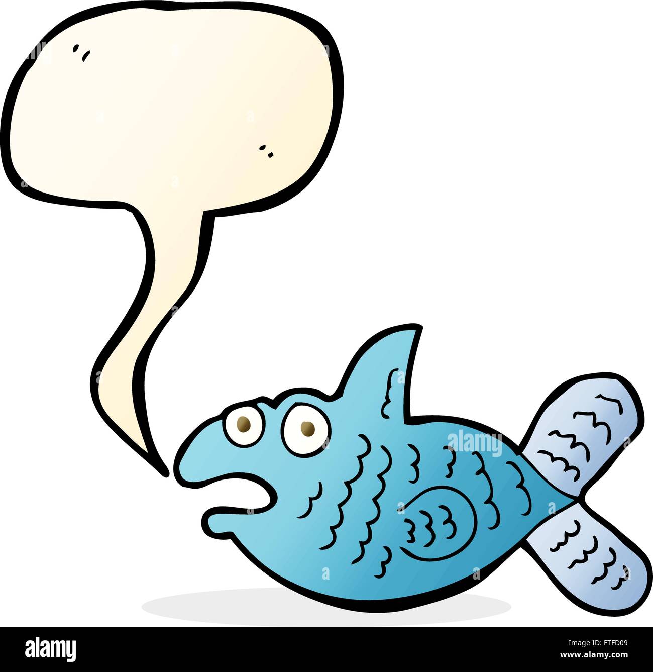 cartoon fish with speech bubble Stock Vector Image & Art - Alamy