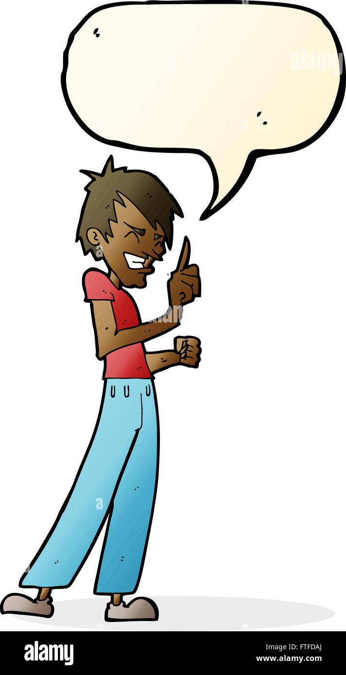 cartoon angry man arguing with speech bubble Stock Vector Image & Art ...