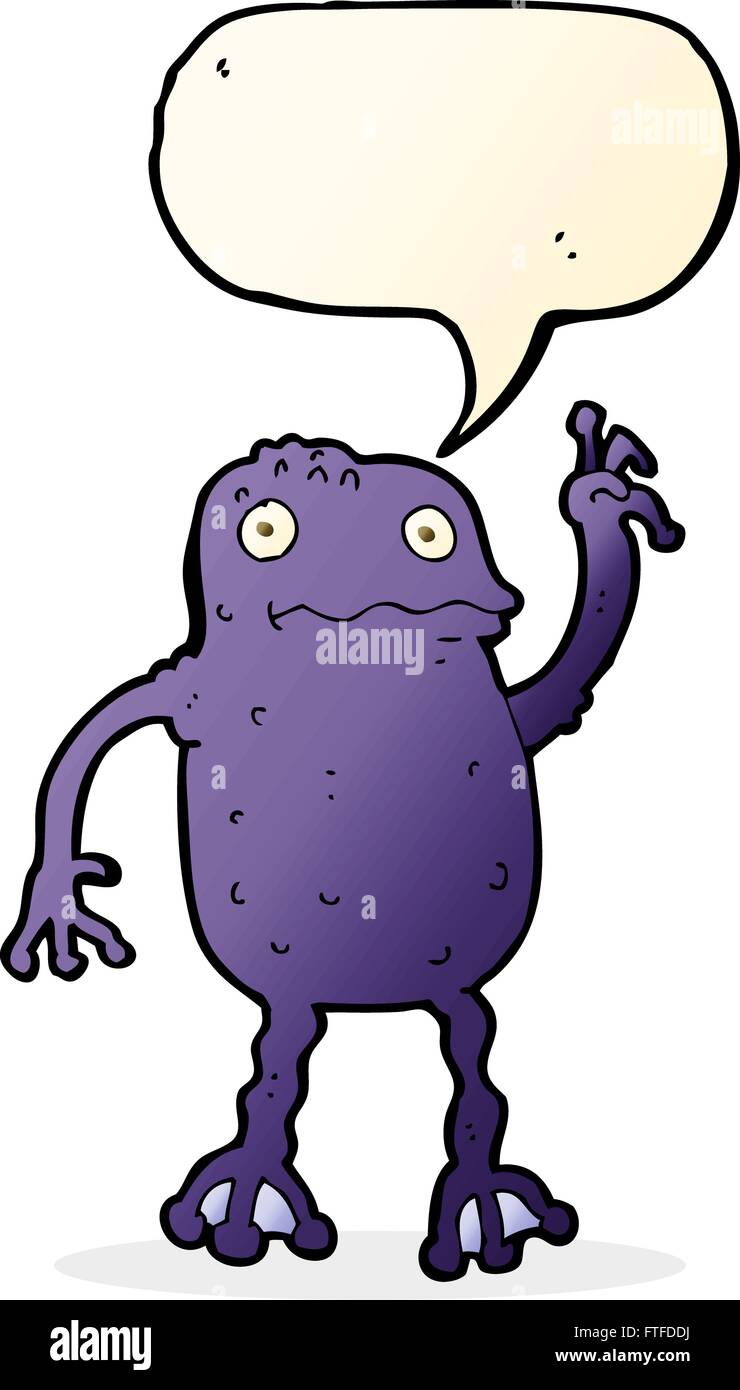 cartoon poisonous frog with speech bubble Stock Vector Image & Art - Alamy