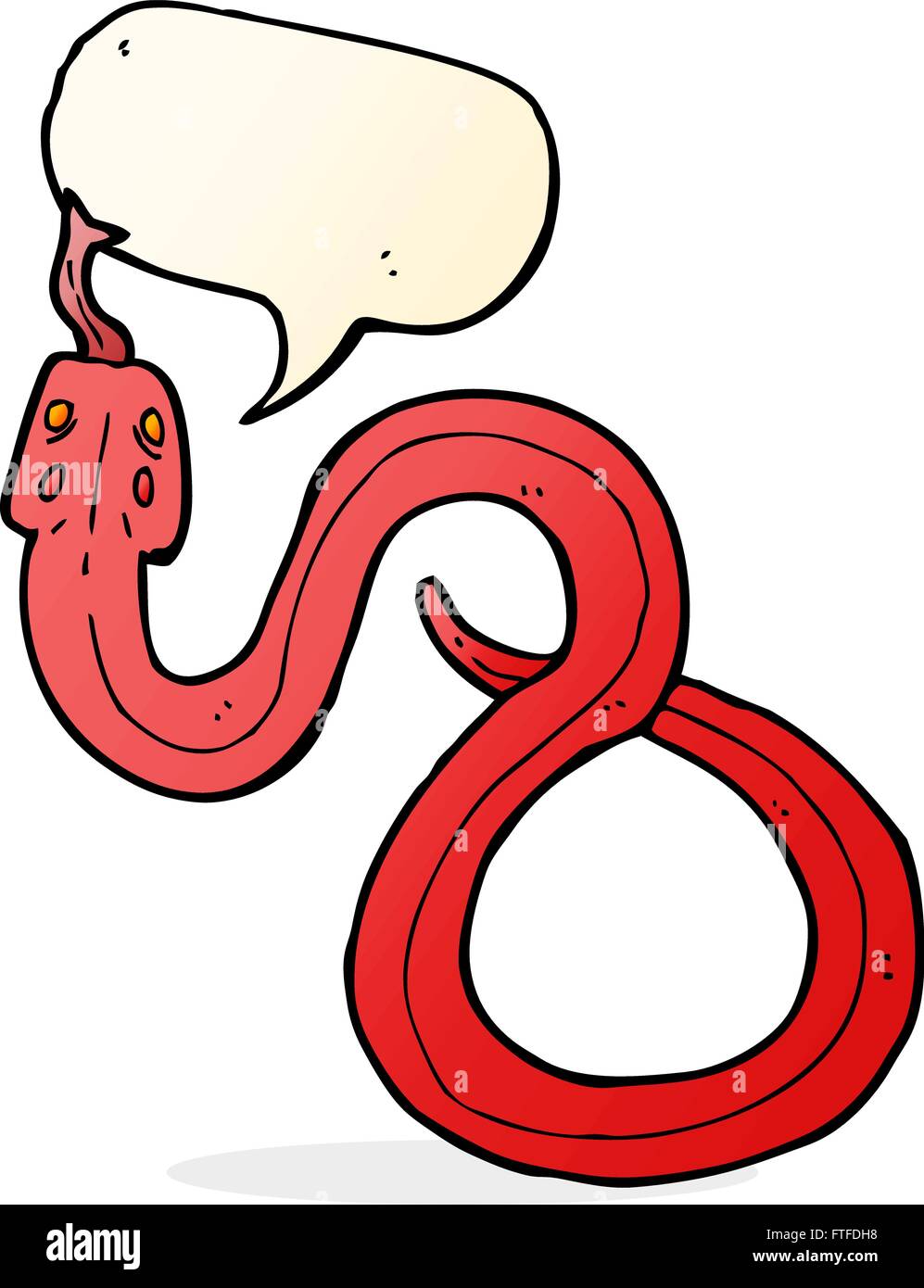 cartoon snake with speech bubble Stock Vector Image & Art - Alamy