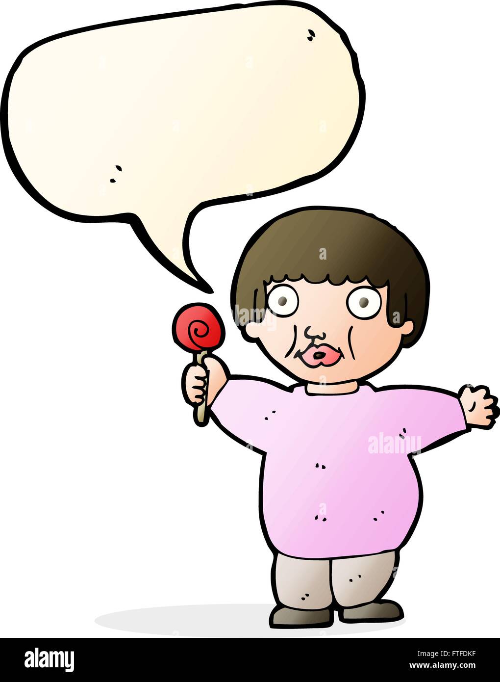 Fat child obese Stock Vector Images - Alamy