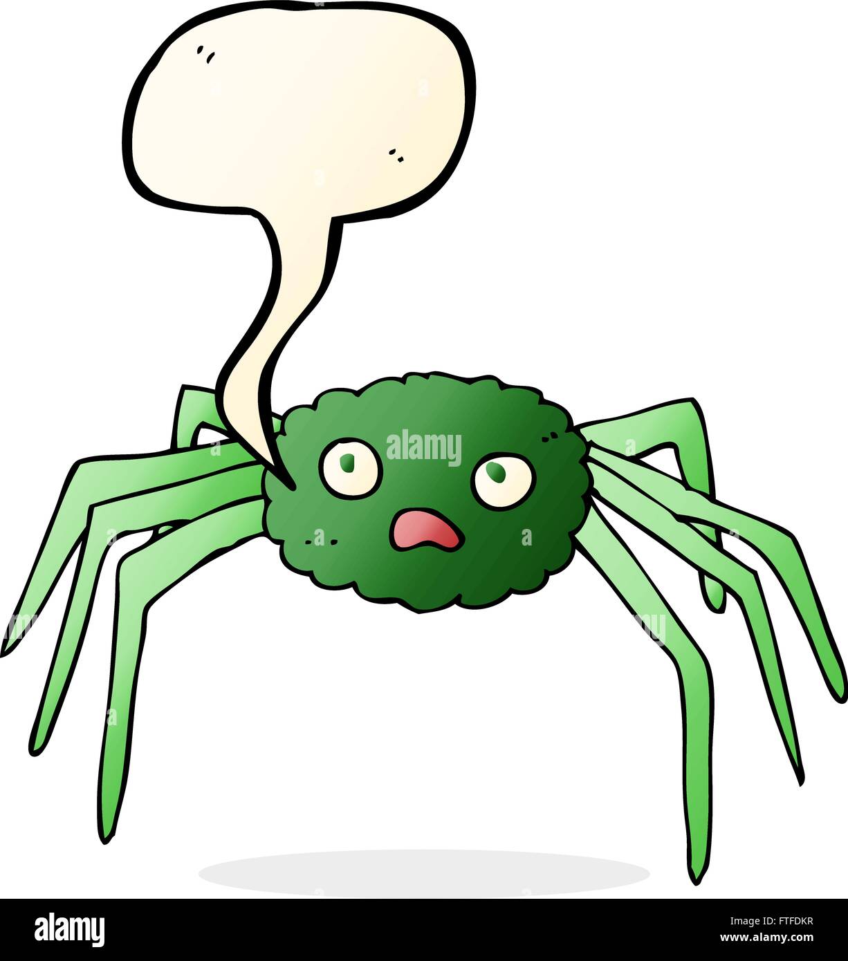cartoon spider with speech bubble Stock Vector Image & Art - Alamy