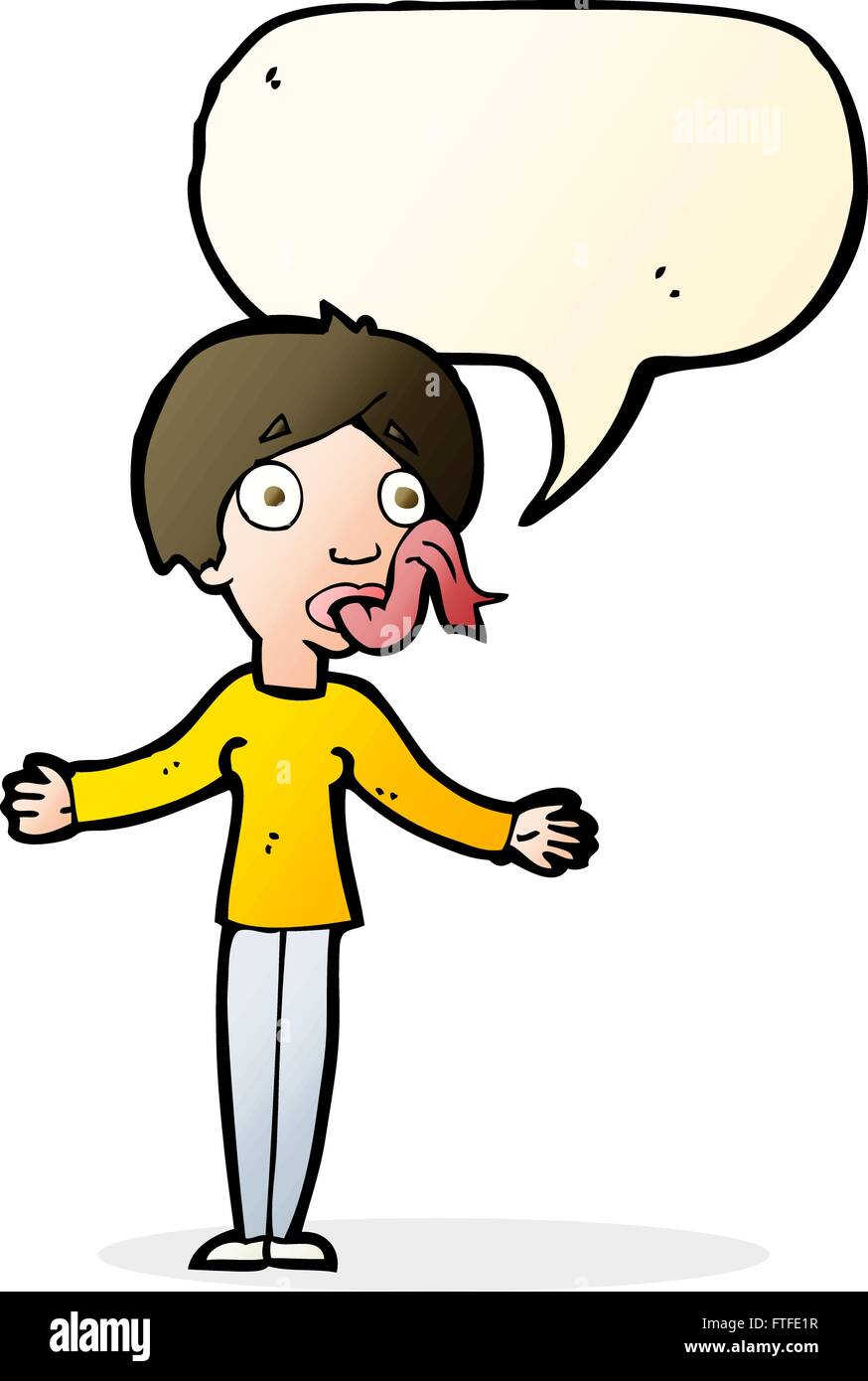 cartoon woman telling lies with speech bubble Stock Vector Image & Art ...