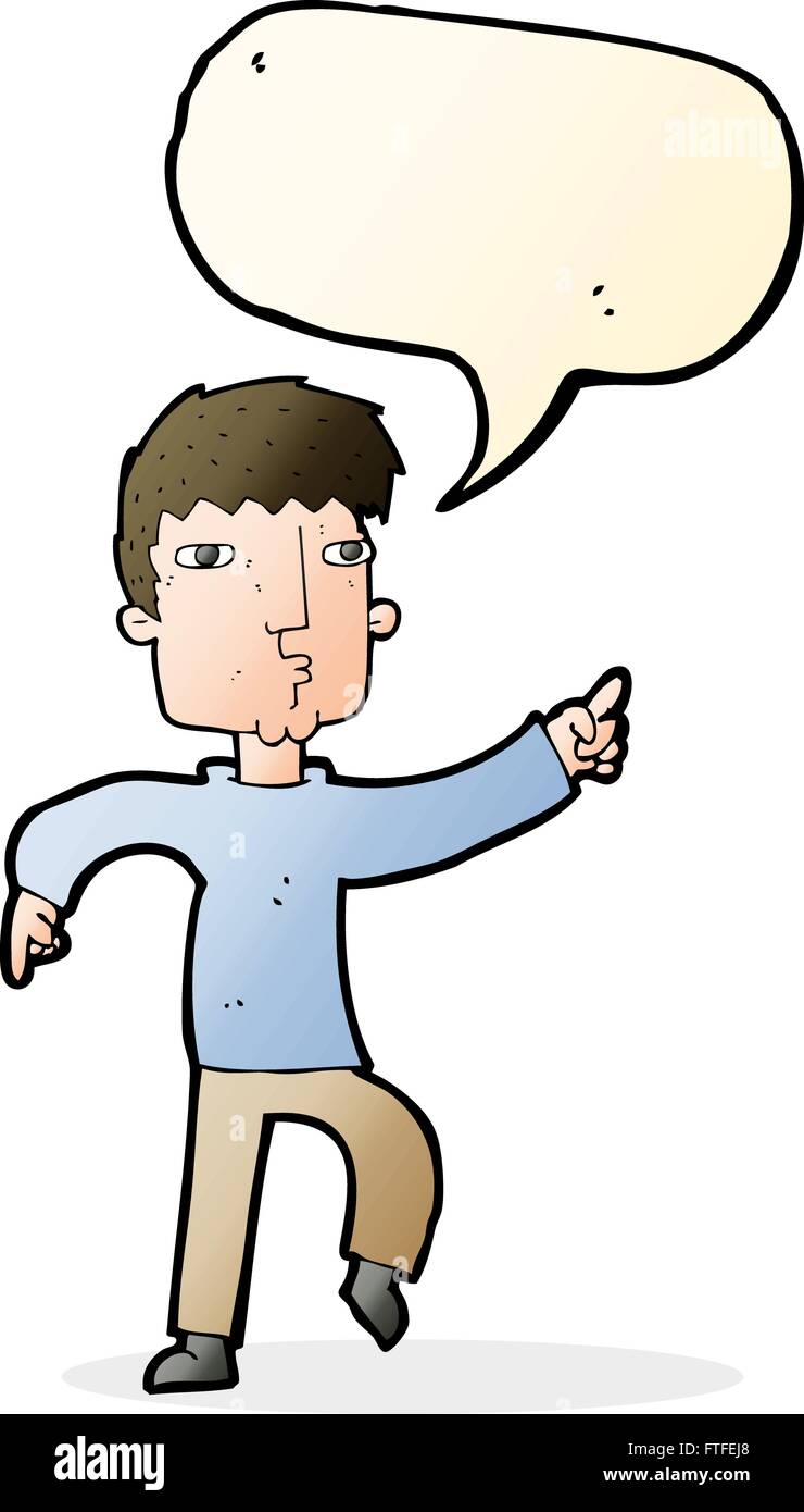 Cartoon dancing man speech hi-res stock photography and images - Alamy