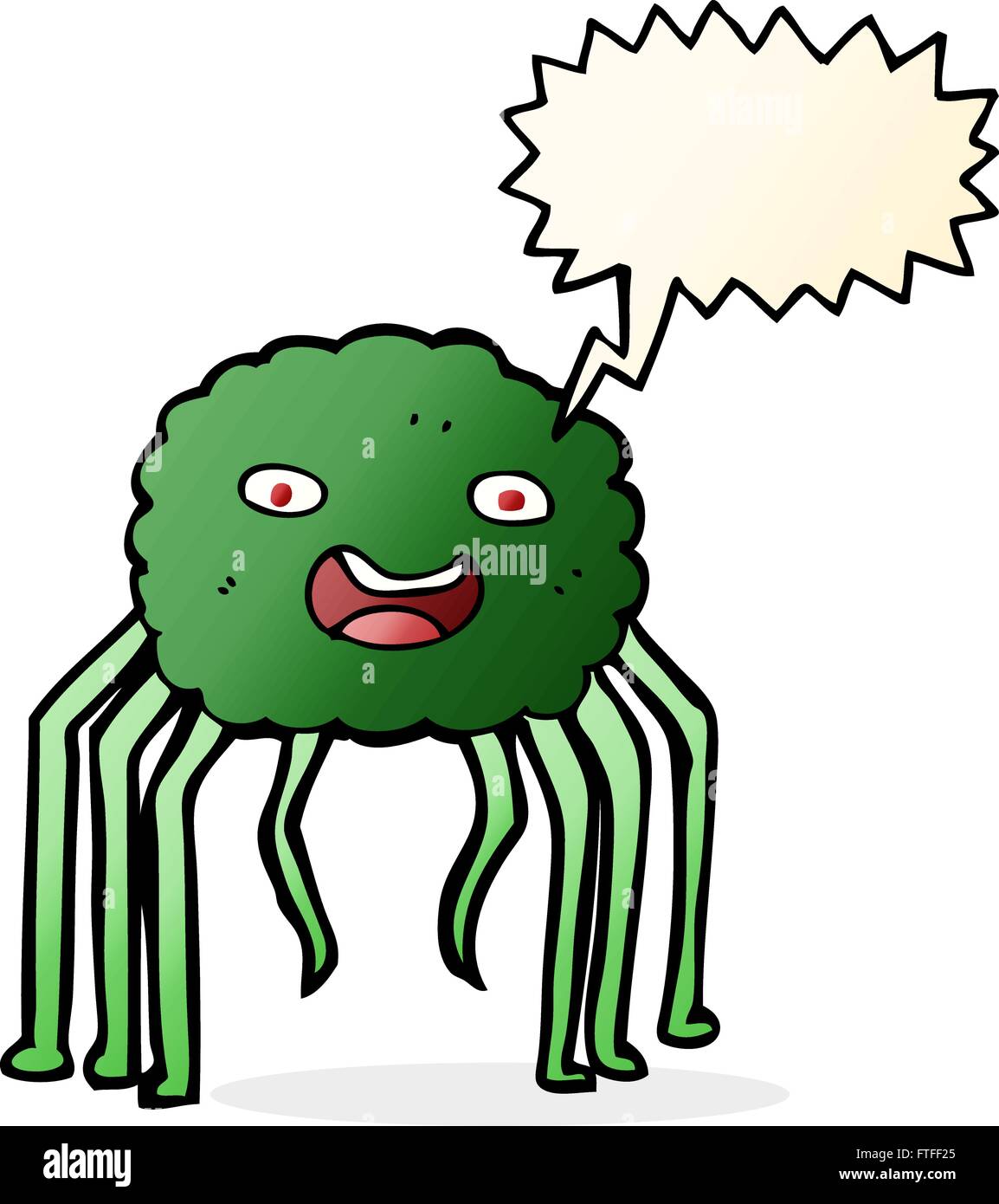 cartoon spider with speech bubble Stock Vector Image & Art - Alamy