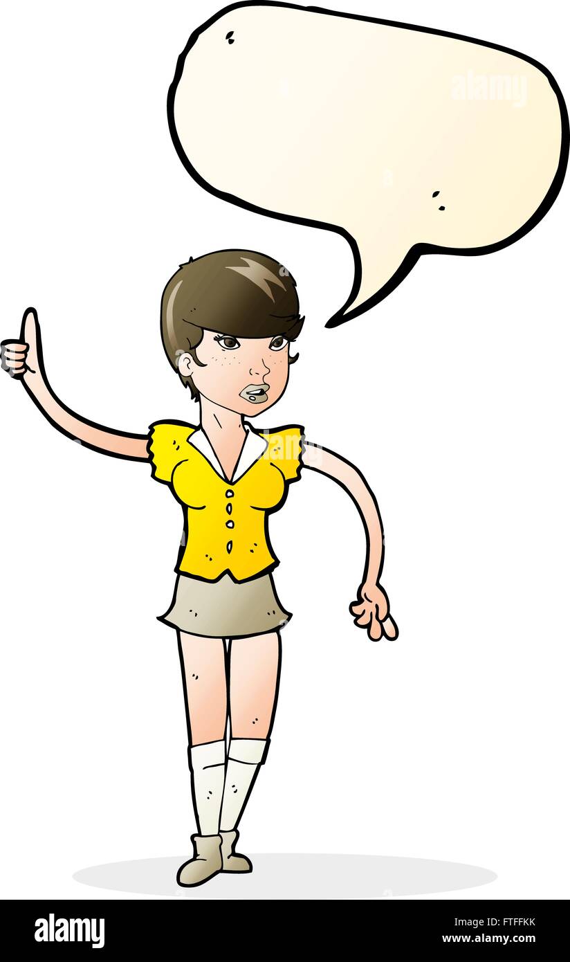 Cartoon pretty girl asking question hi-res stock photography and images ...