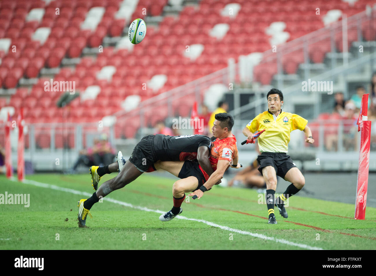 Akihito YAMADA (JPN), Left Wing, Super Rugby 2016 Sunwolves vs Bulls ...