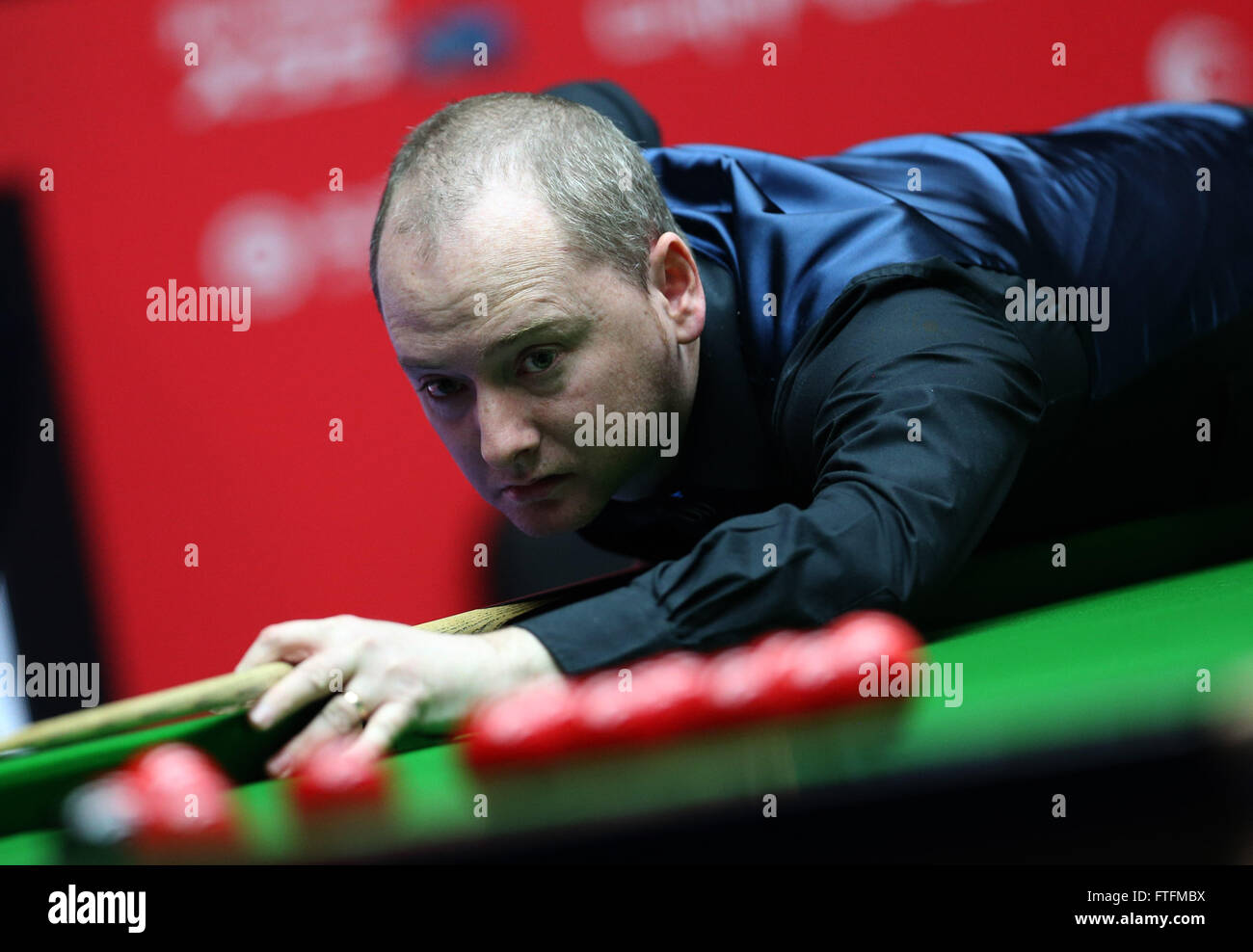 Beijing, China. 28th Mar, 2016. Graeme Dott of Britain competes during ...