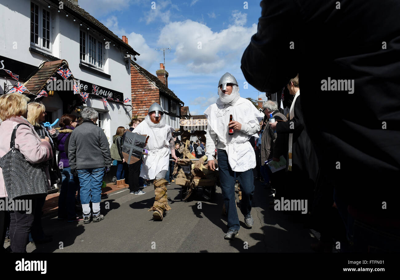 Bolney, Sussex, UK. 28th March, 2016. Competitors take part in the ...