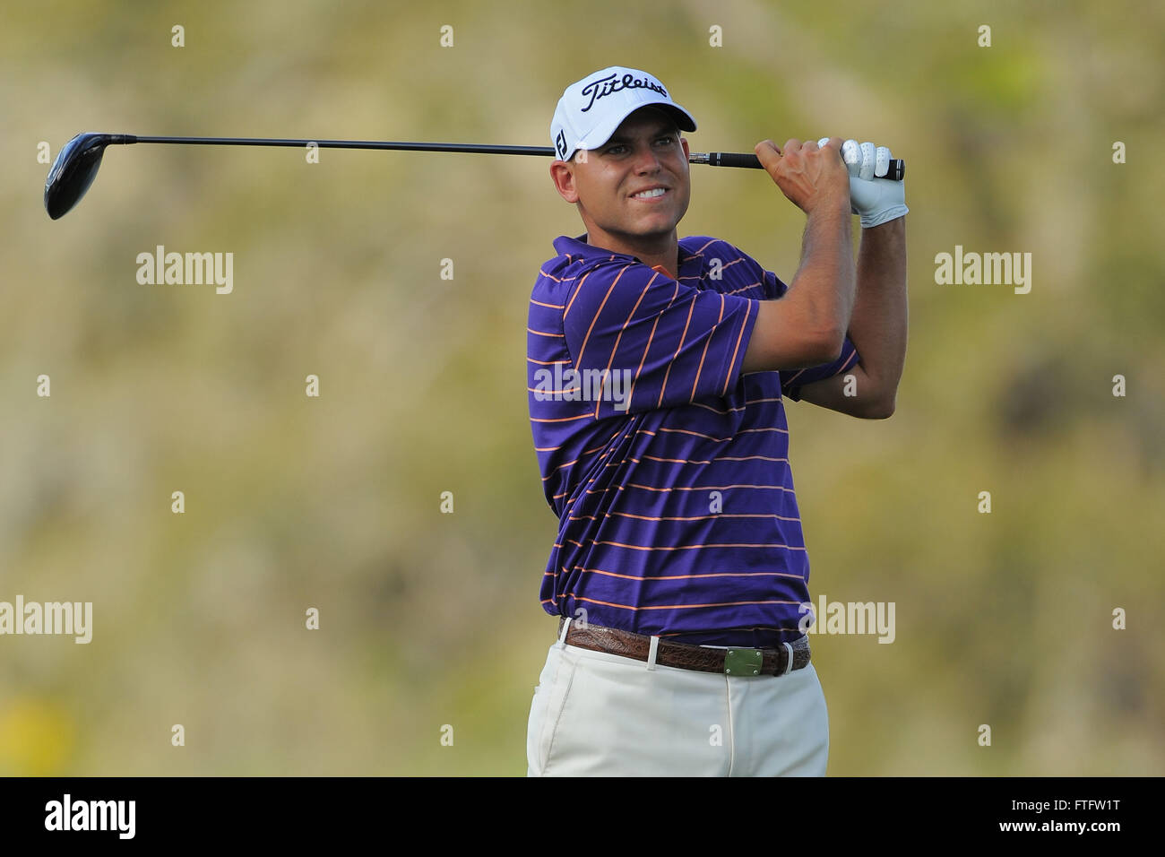 Orlando, Fla, USA. 22nd Mar, 2012. Bill Haas during the first round of ...