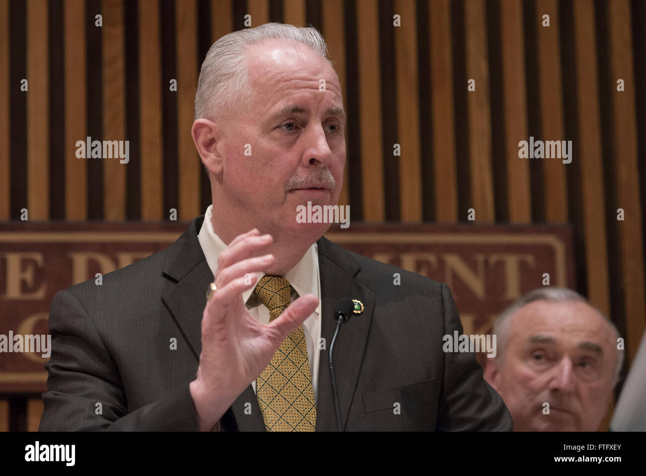 New York, United States. 28th Mar, 2016. NYPD Chief of Detectivies ...