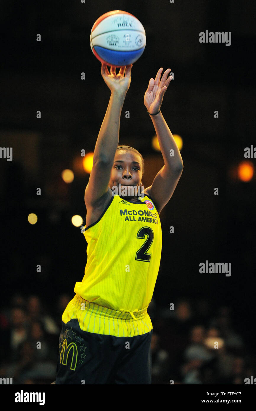 Chicago, IL, USA. 28th Mar, 2016. McDonald's East All American Aaliyah ...