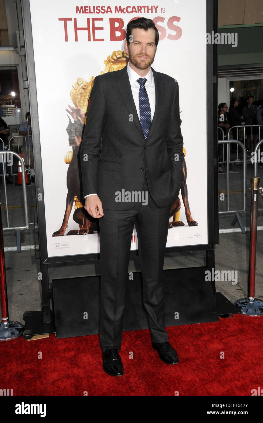 Westwood, CA, USA. 28th Mar, 2016. Timothy Simons. ''The Boss'' Los ...