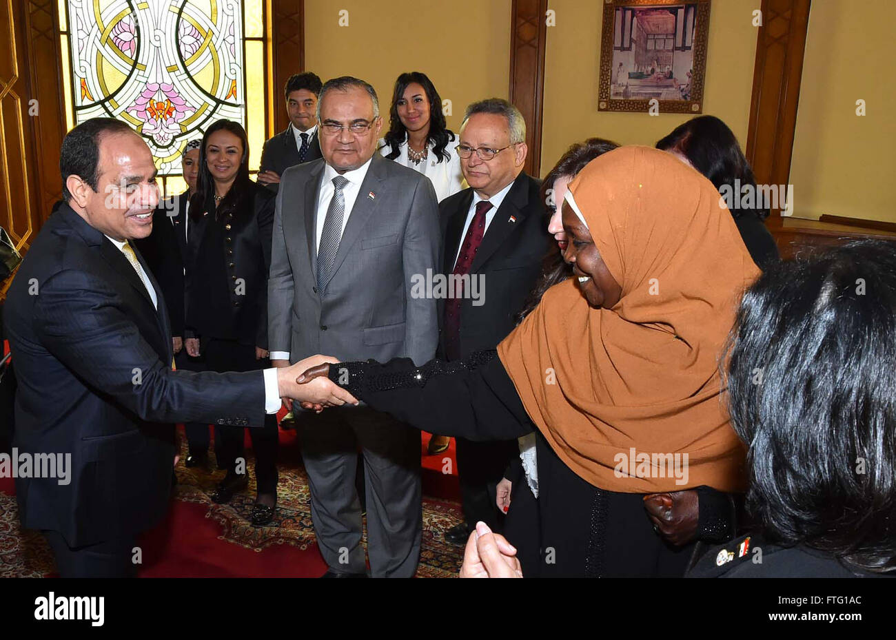 Cairo, Egypt. 28th Mar, 2016. Egyptian President Abdel-Fattah al-Sisi ...