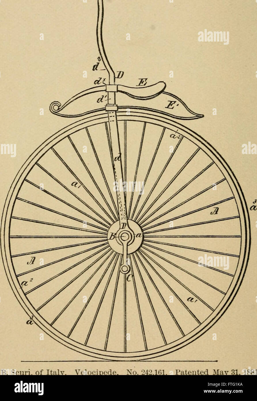 A work from 1889 discussing the development of bicycles, tricycles, and ...