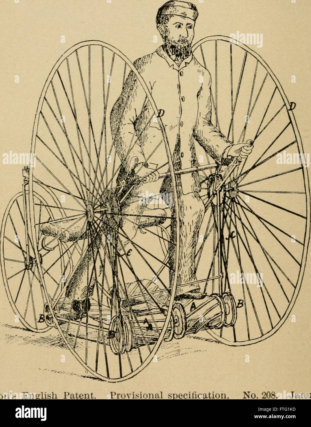 A 1889 study discussing the evolution of bicycles, tricycles, and ...