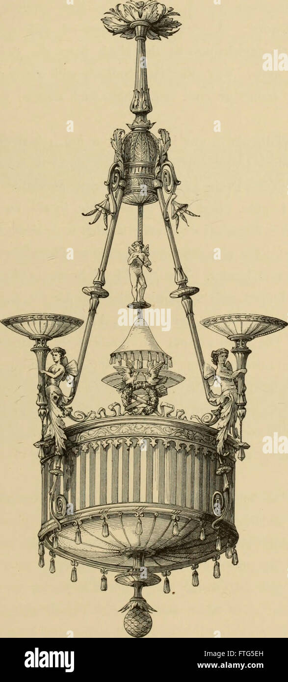 An 1875 guide illustrating principles of taste and style in home decor ...