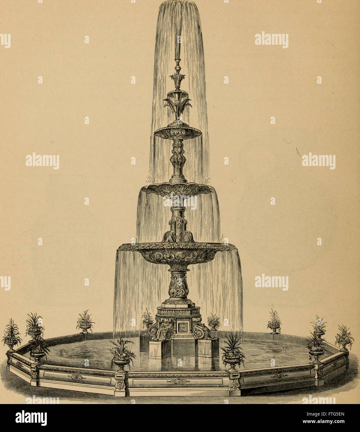 A 1875 guide illustrating various examples of Victorian-era household ...