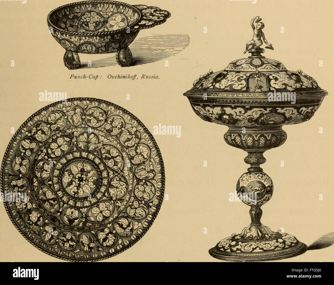 Examples of household taste (1875 Stock Photo - Alamy