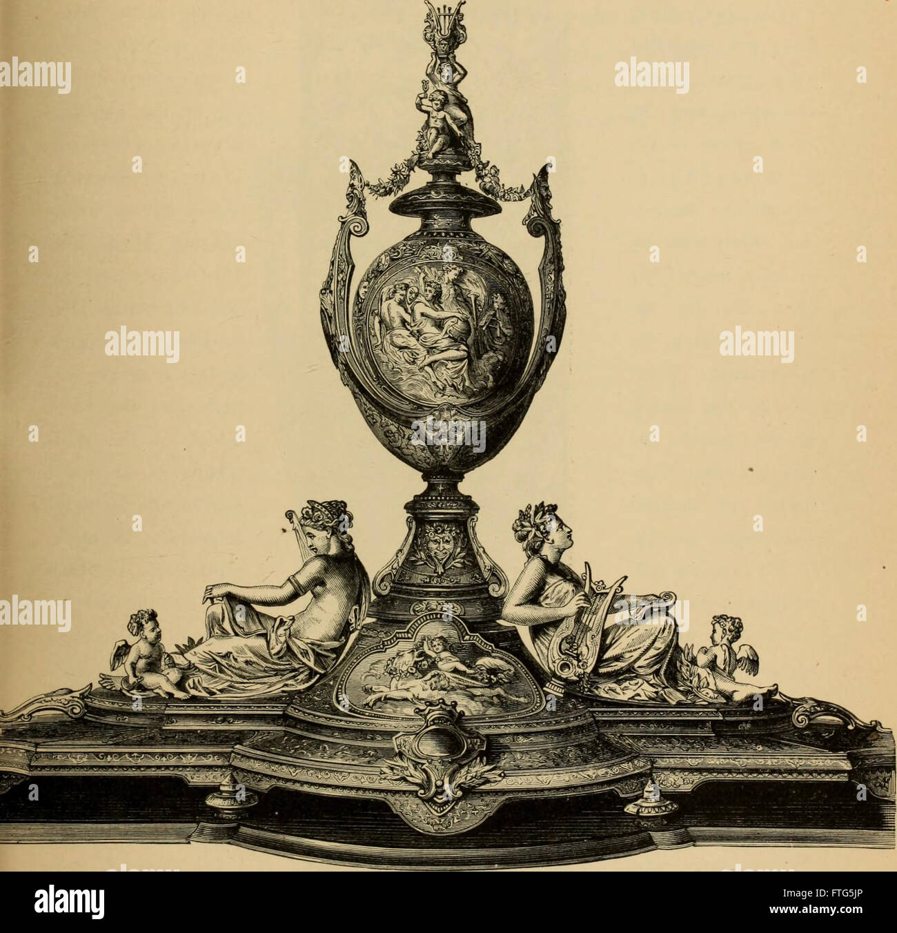 An 1875 work offering design examples of household interiors, focusing ...