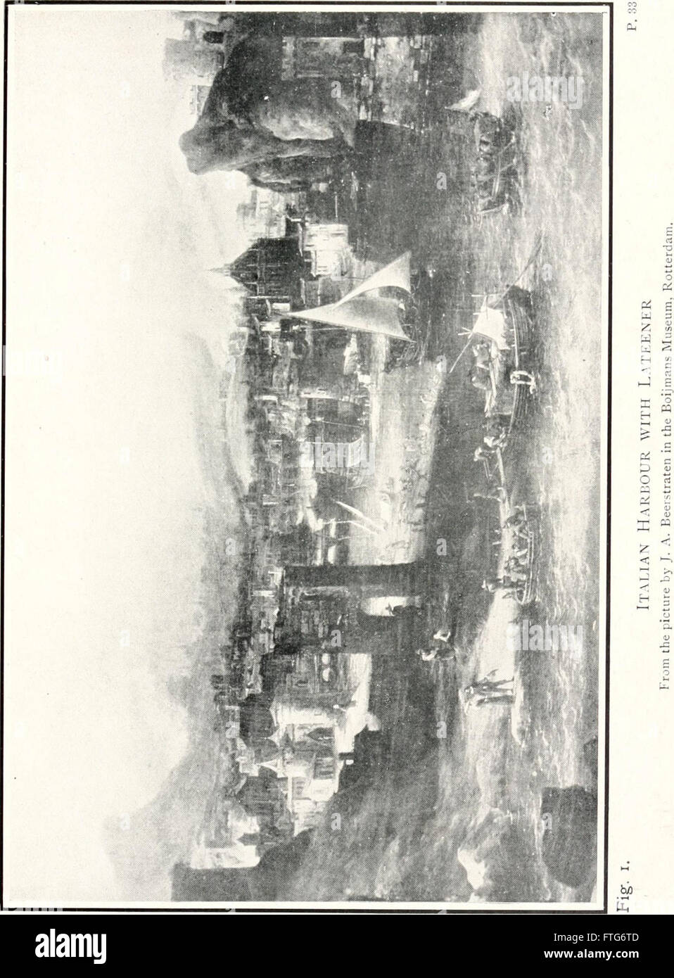 A 1922 account of the fore and aft rig used in sailing vessels, tracing ...