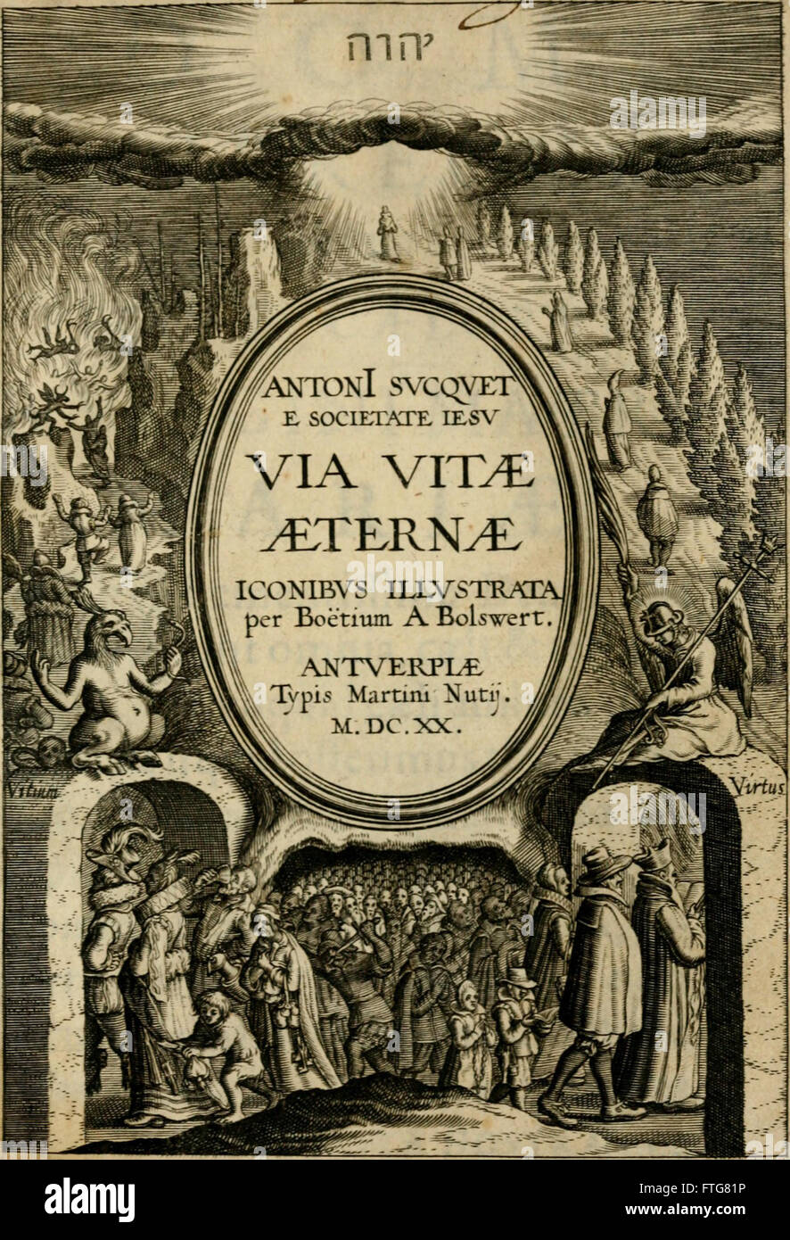 AntonI Sucquet e Societate Iesu Via vitae aeternae (1620 Stock Photo ...