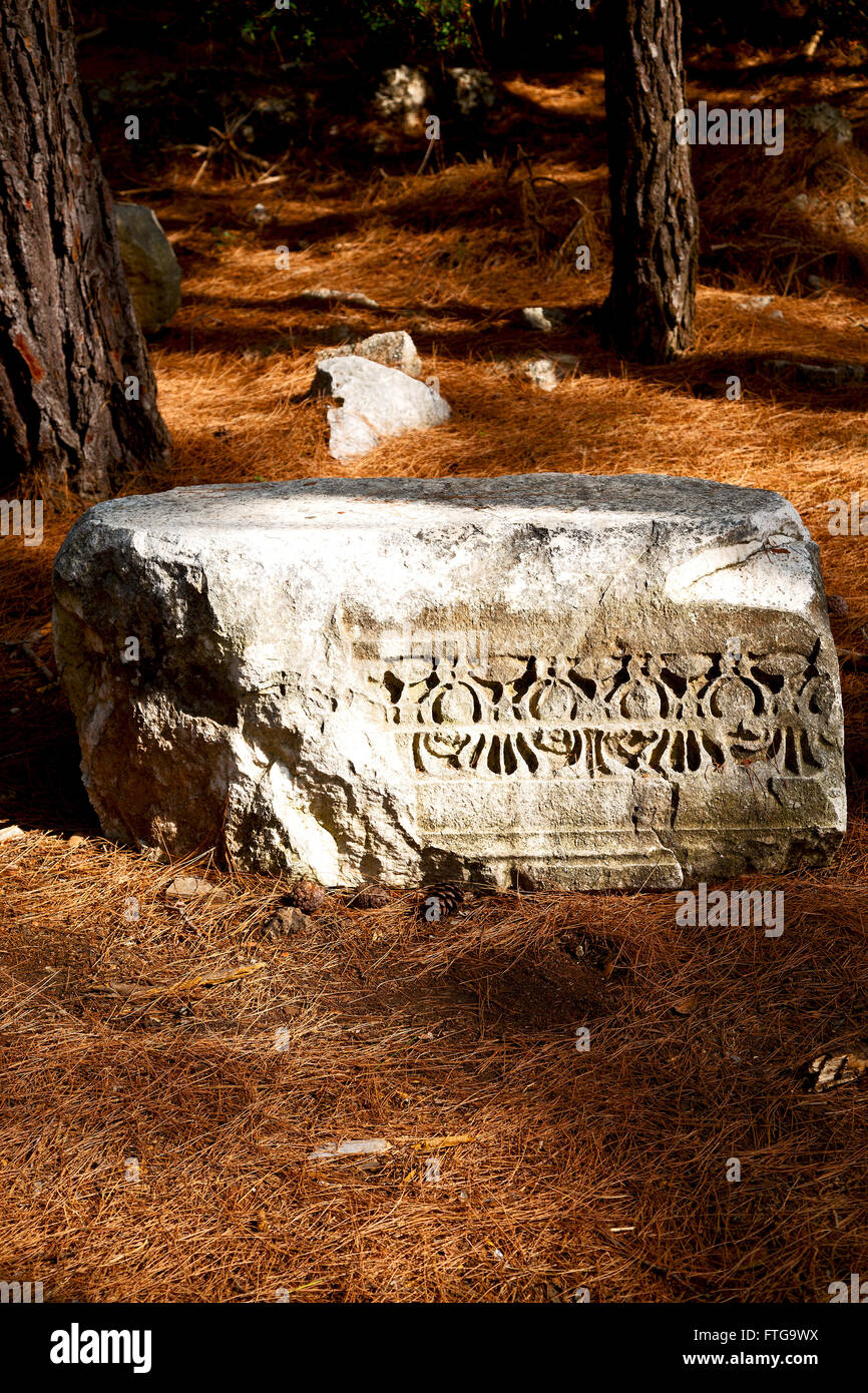 Destroyed column in black and white hi-res stock photography and images ...