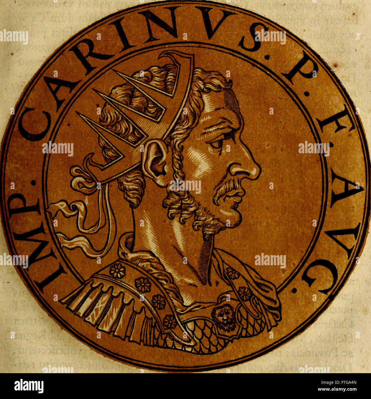 A 1645 work detailing the portraits of Roman emperors, derived from ...