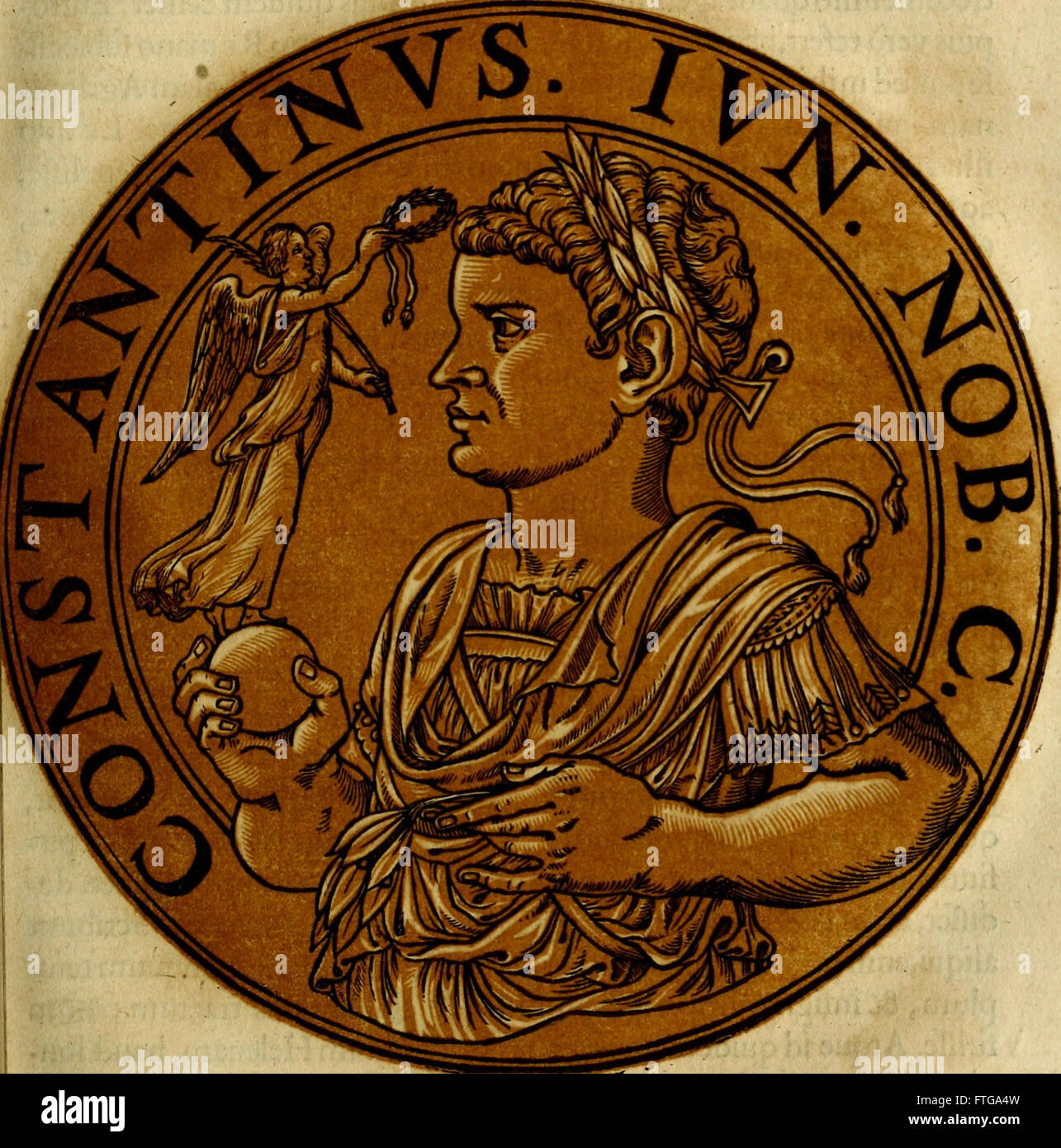 A 1645 work illustrating Roman emperors from ancient coins, providing a ...