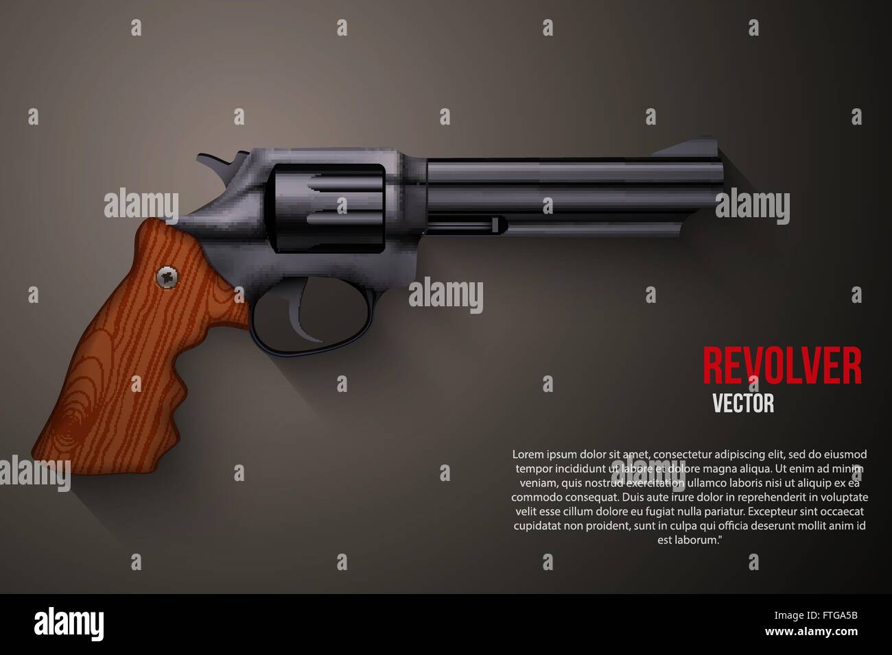 Background of Black gun metal Revolver Stock Vector Image & Art - Alamy